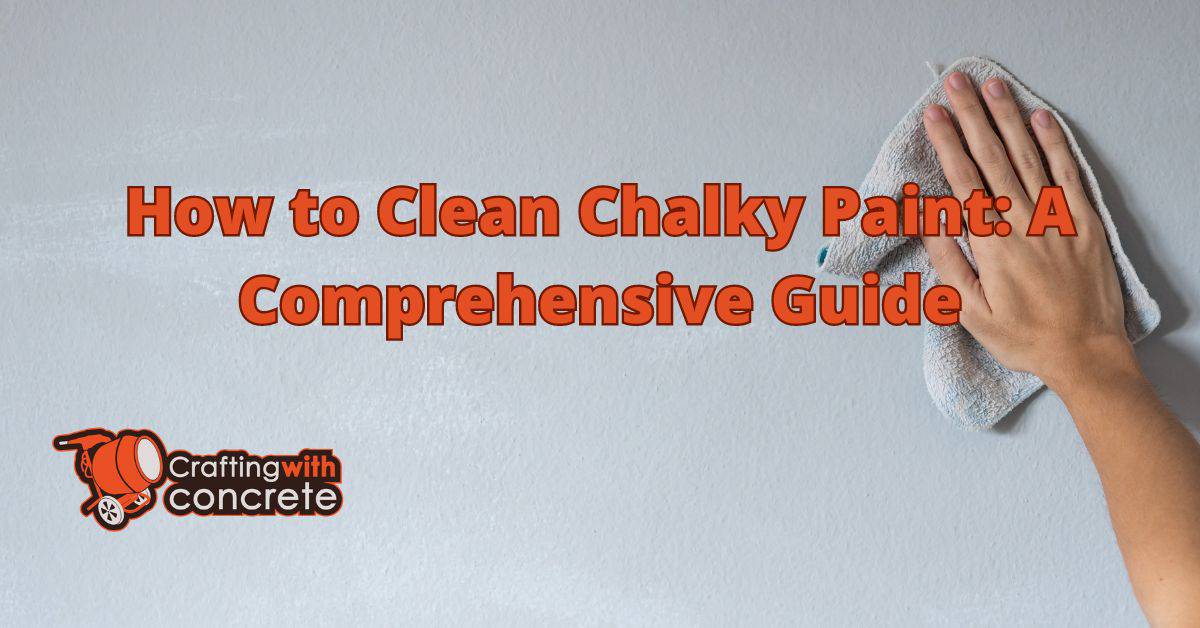 How to clean chalky paint - craftingwithconcrete.com