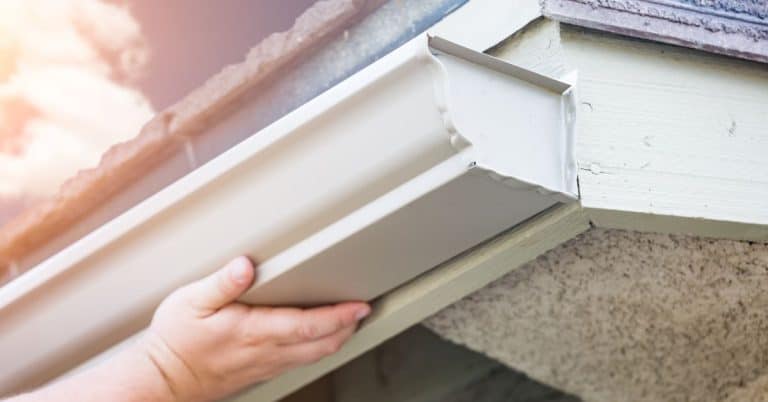 How to cut aluminum rain gutters - craftingwithconcrete.com