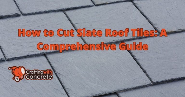 How to cut slate roof tiles - craftingwithconcrete.com