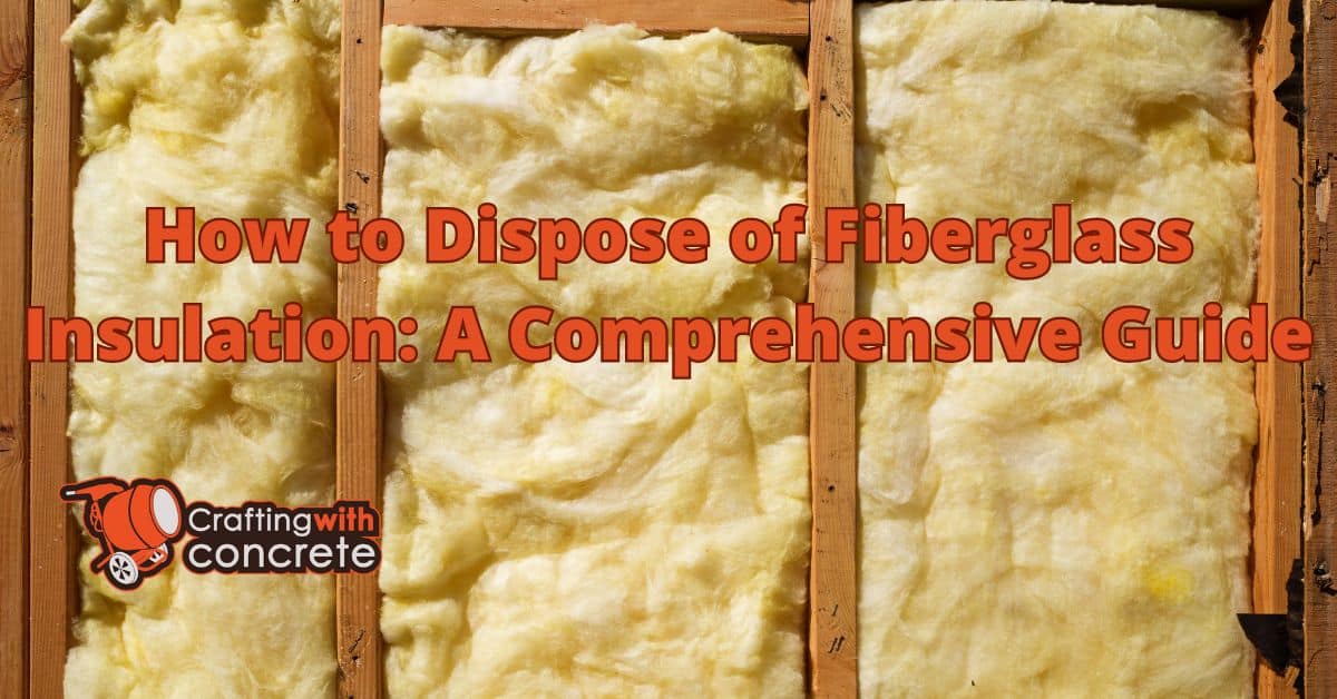How to dispose of fiberglass insulation - craftingwithconcrete.com
