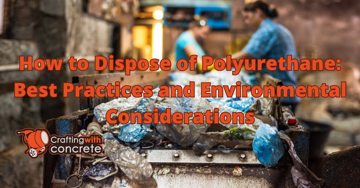 How to dispose of polyurethane - craftingwithconcrete.com