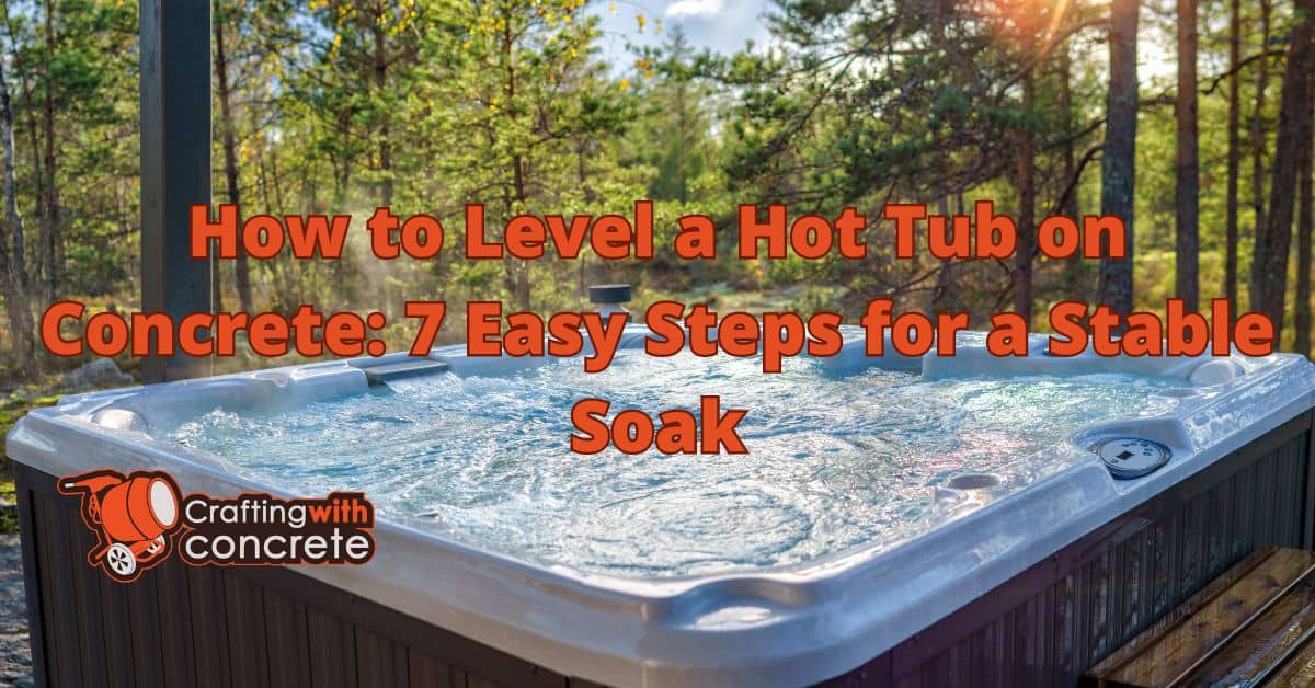 How to Level a Hot Tub on Concrete: 7 Easy Steps - craftingwithconcrete.com