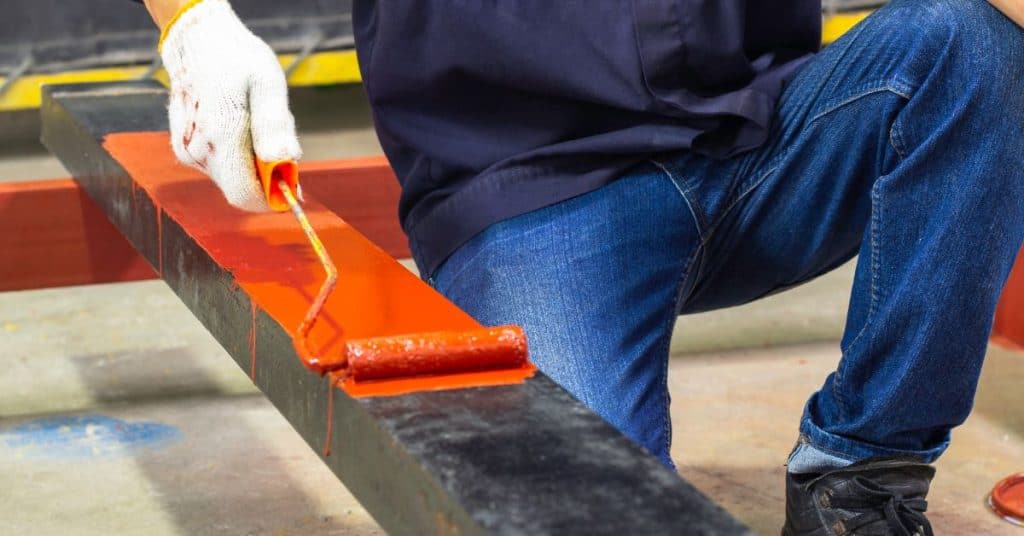 How to prep metal for paint - craftingwithconcrete.com