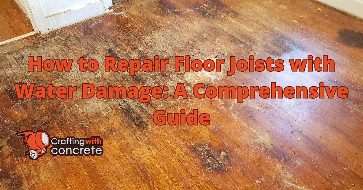 How to Repair Water-Damaged Floor Joists - craftingwithconcrete.com