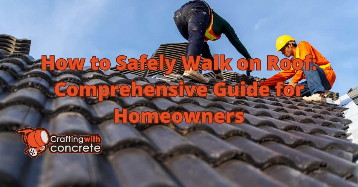How to safely walk on roof - craftingwithconcrete.com
