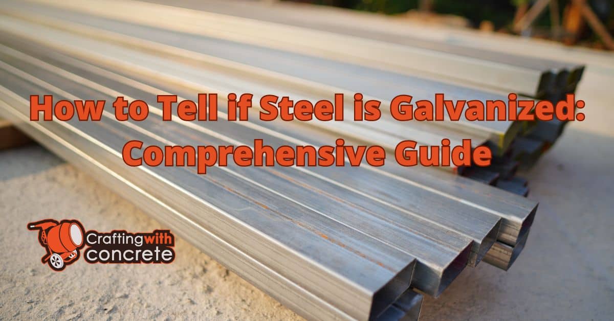 How to tell if steel is galvanized - craftingwithconcrete.com