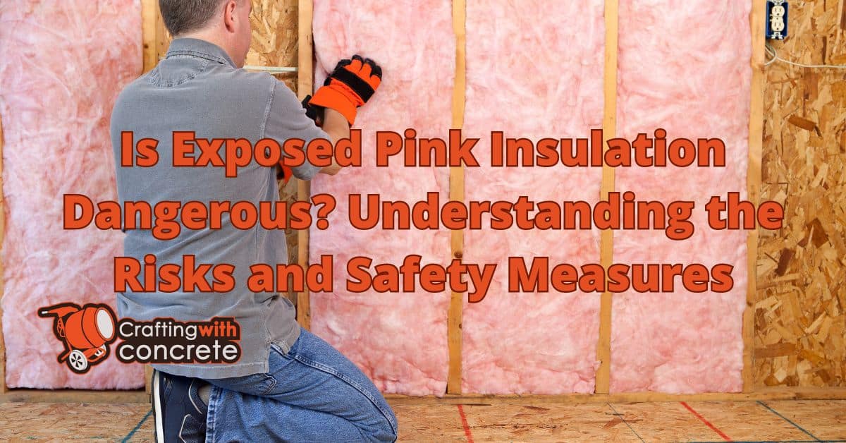 Is exposed pink insulation dangerous - craftingwithconcrete.com