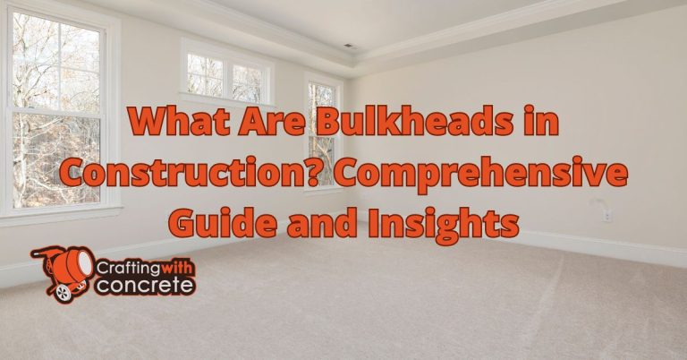 What are bulkheads in construction - craftingwithconcrete.com