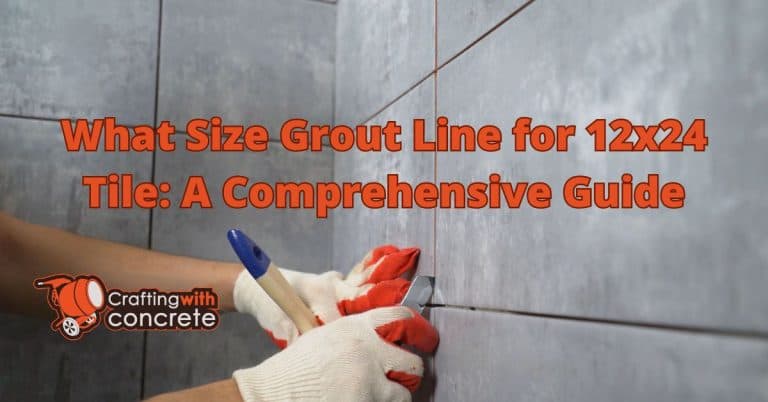 What size grout line for 12×24 tile - craftingwithconcrete.com