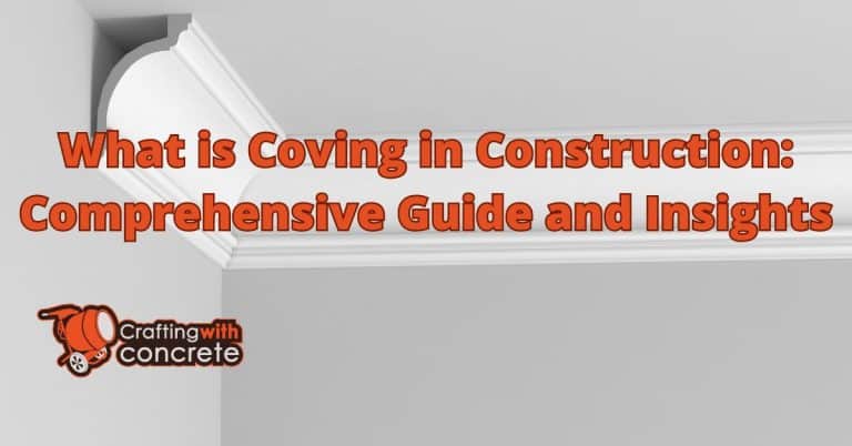 What is coving in construction - craftingwithconcrete.com