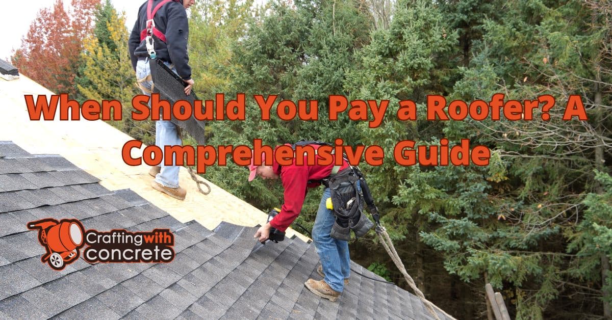When should you pay a roofer - craftingwithconcrete.com