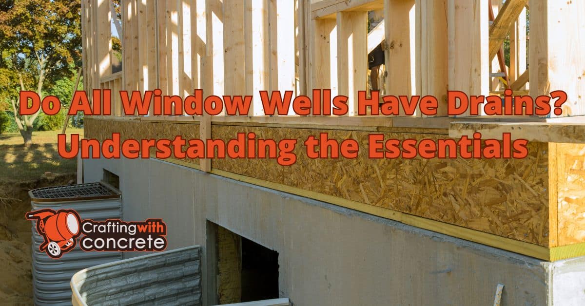 Do All Window Wells Have Drains? | Find Out Here - craftingwithconcrete.com