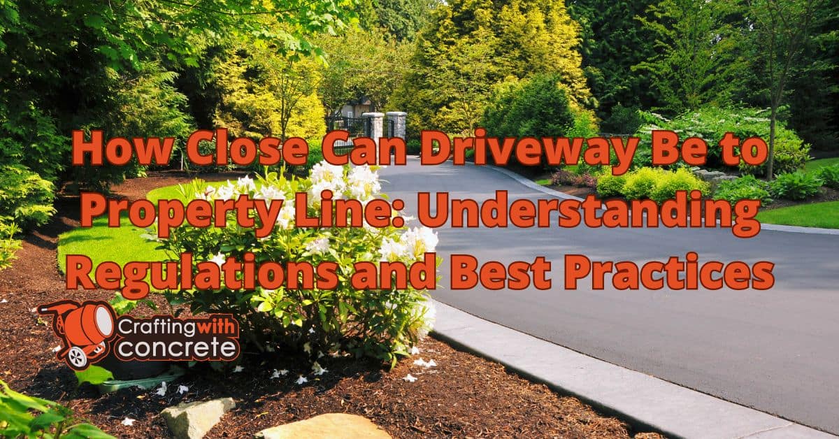 Driveway Distance from Property Line Guidelines - craftingwithconcrete.com