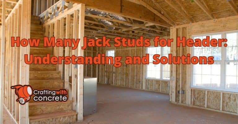 Determining Jack Studs for a Header: A Guide - craftingwithconcrete.com