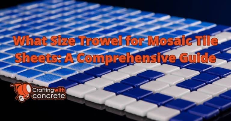 Choosing the Right Trowel Size for Mosaic Tile Sheets ...