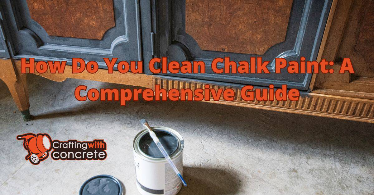 How to Clean Chalk Paint - Easy & Effective Tips - craftingwithconcrete.com