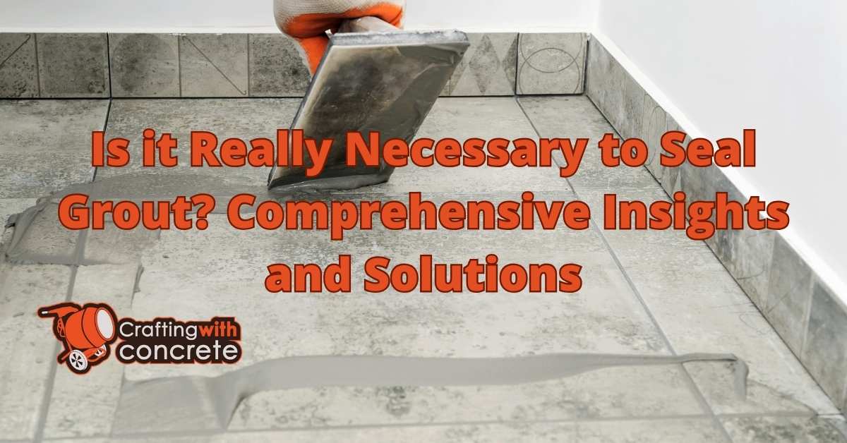 Is It Really Necessary to Seal Grout? Find Out Here - craftingwithconcrete.com