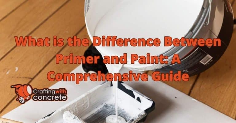 Primer vs. Paint: Key Differences Explained - craftingwithconcrete.com