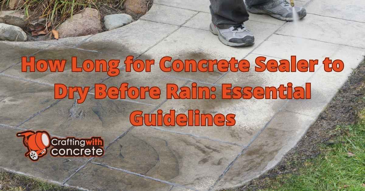 Concrete Sealer Drying Time Before Rain - craftingwithconcrete.com