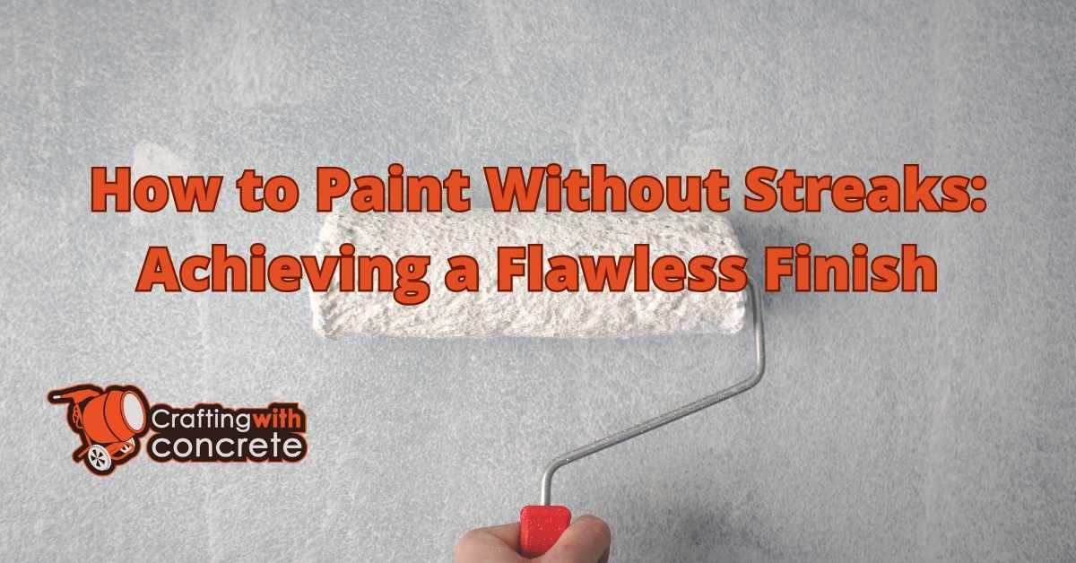 Master Streak-Free Painting Techniques - craftingwithconcrete.com
