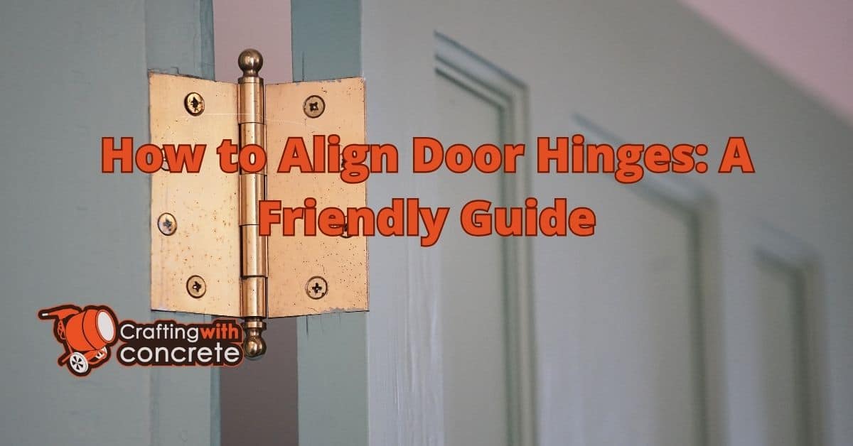 Align Door Hinges: Step-by-Step Guide - craftingwithconcrete.com