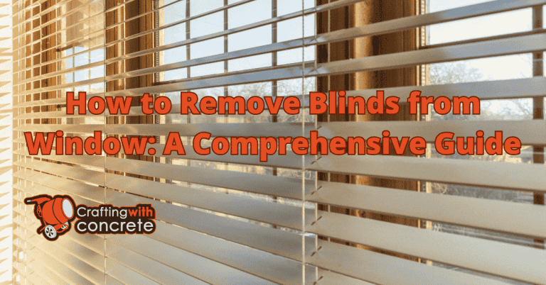 Easy Guide to Removing Window Blinds - craftingwithconcrete.com