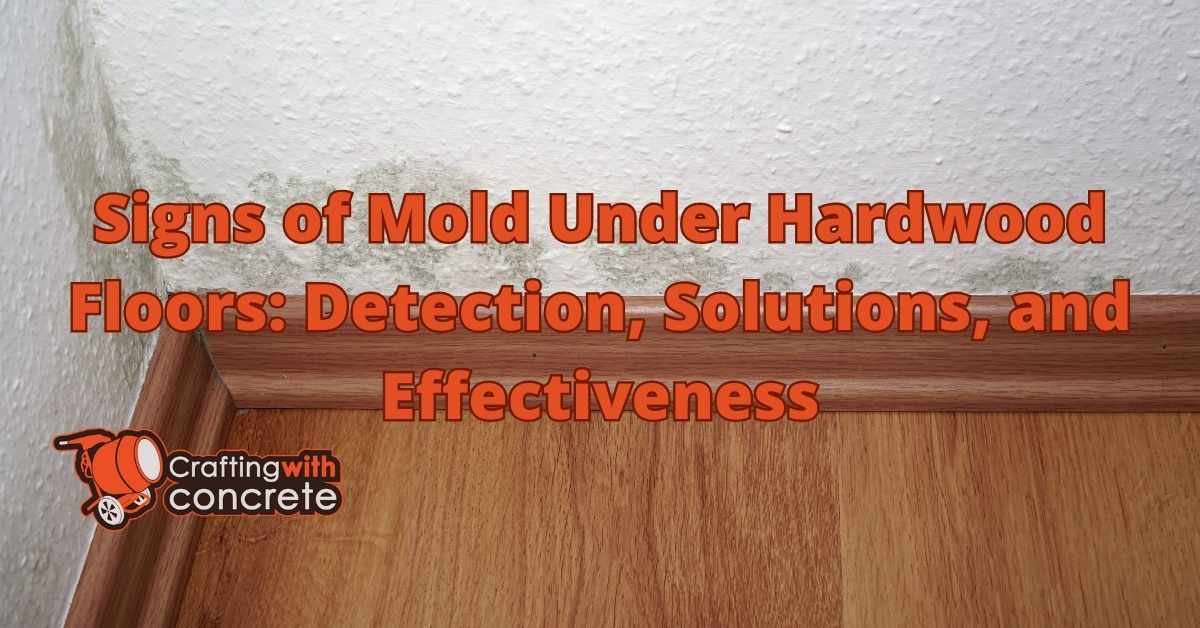Detecting Mold Under Hardwood Floors - craftingwithconcrete.com