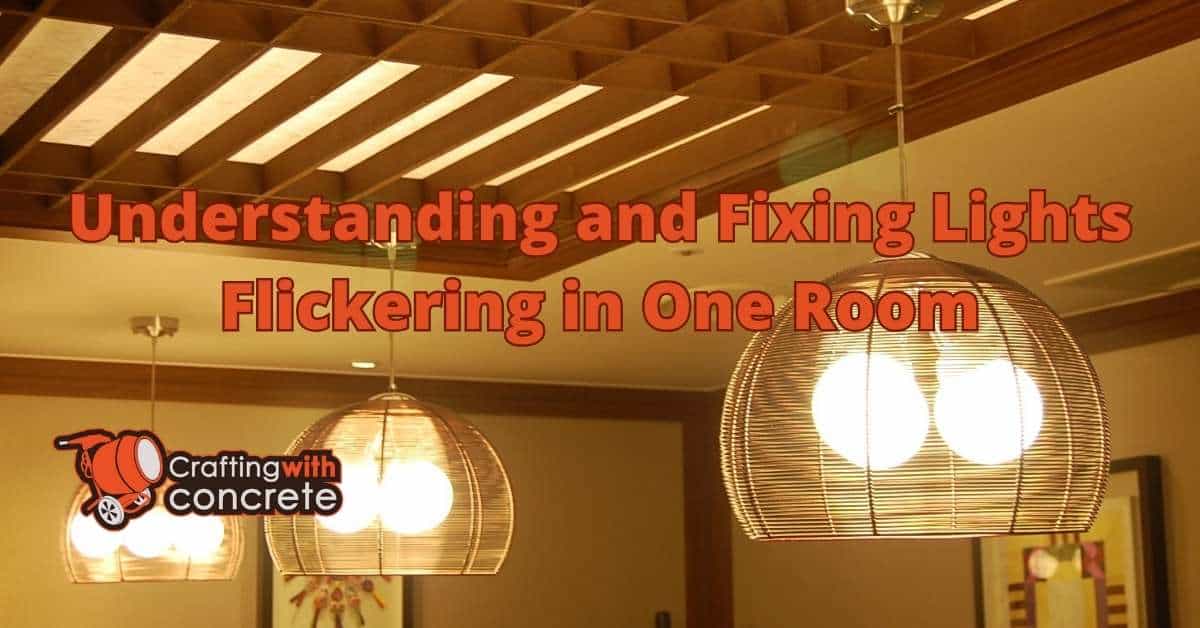 Troubleshoot Lights Flickering in One Room - craftingwithconcrete.com