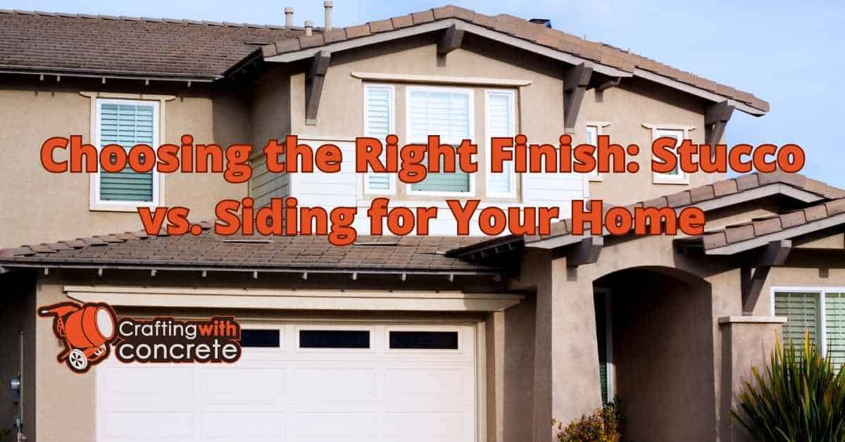Stucco vs Siding: Detailed Comparison & Guide - craftingwithconcrete.com