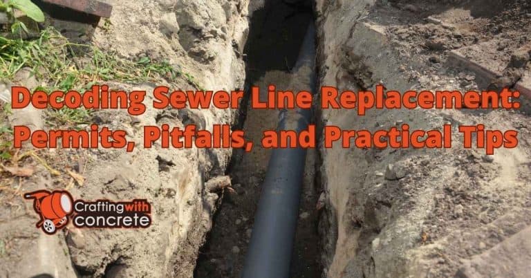 Sewer Line Replacement: Permit Requirements - craftingwithconcrete.com