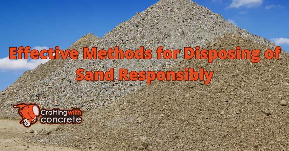 Properly Dispose of Sand: Easy Steps & Tips - craftingwithconcrete.com