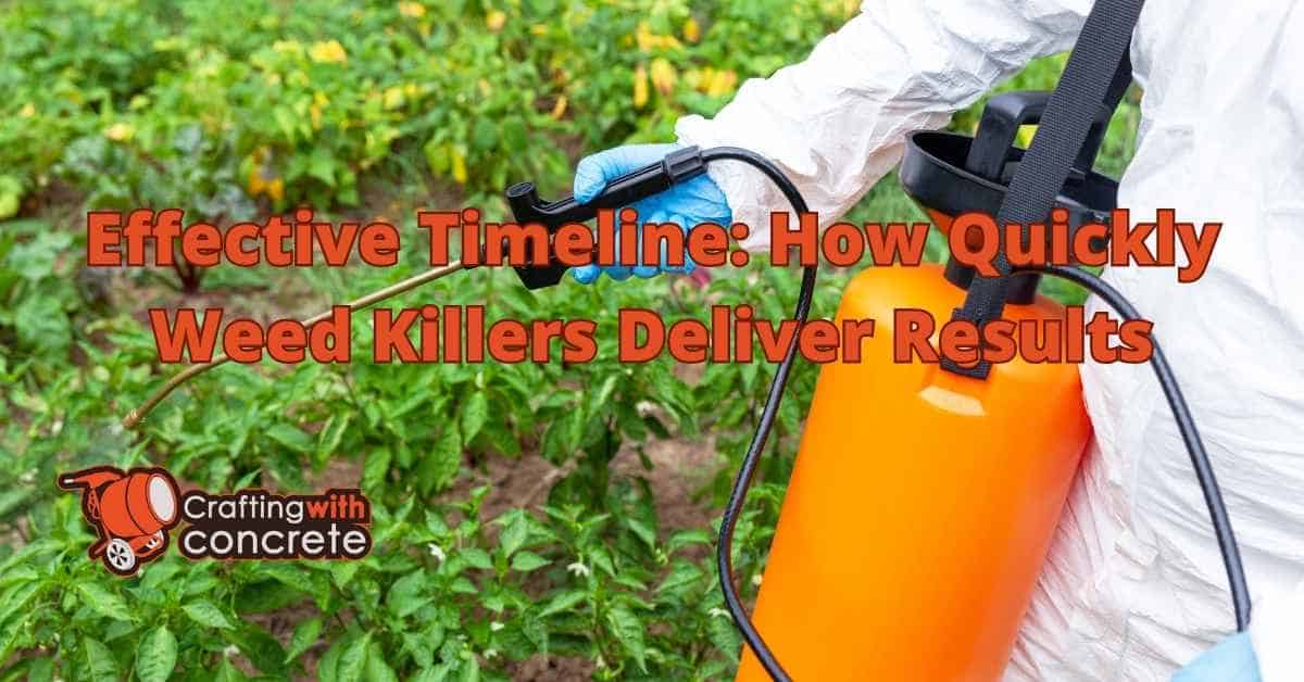 Weed Killer Efficiency: Timeframes Explained - craftingwithconcrete.com