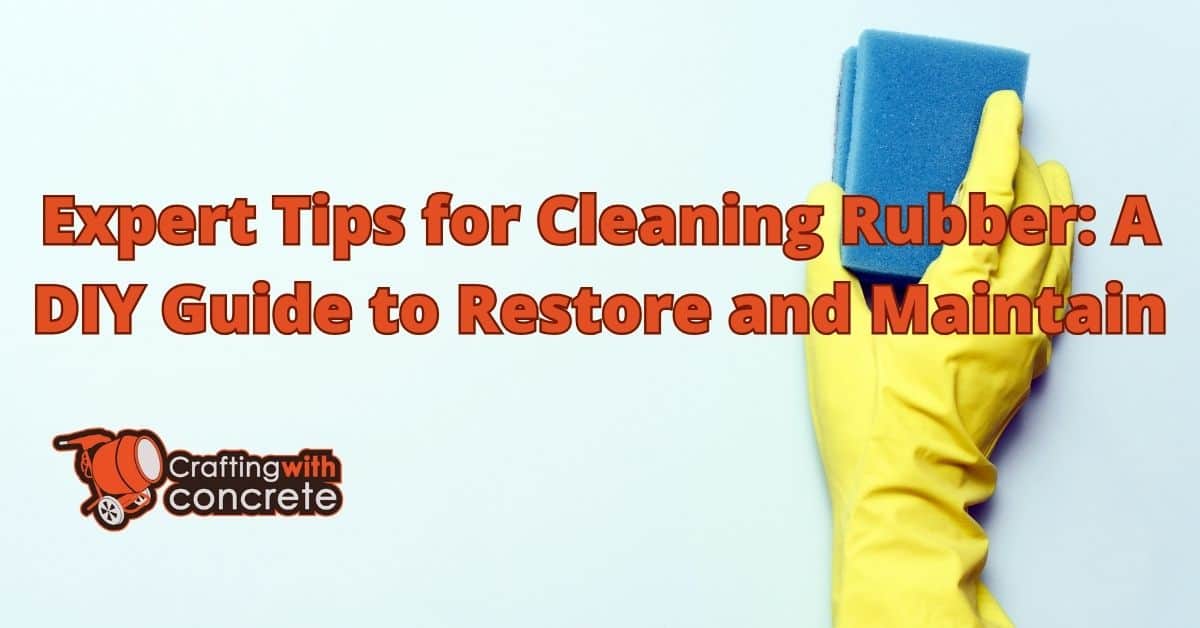 Cleaning Rubber: Easy Steps & Tips - craftingwithconcrete.com