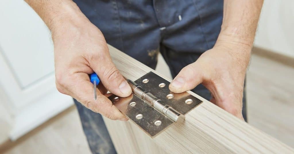 Fix a Door Hitting the Frame Easily - craftingwithconcrete.com
