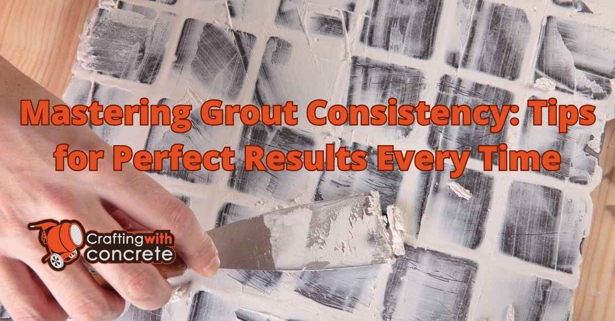 Ideal Grout Consistency Guide - craftingwithconcrete.com