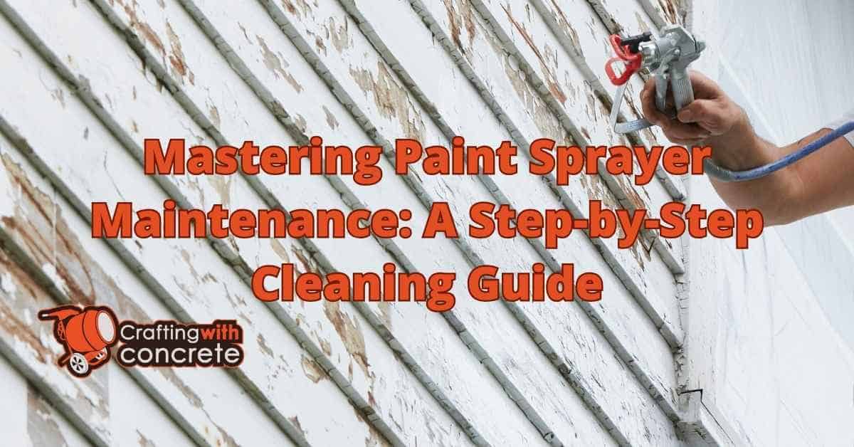 Easy Steps to Clean Your Paint Sprayer - craftingwithconcrete.com