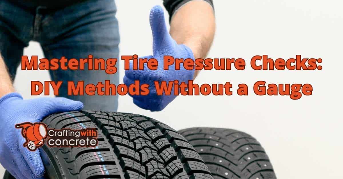 Check Tire Pressure Without a Gauge Easily - craftingwithconcrete.com