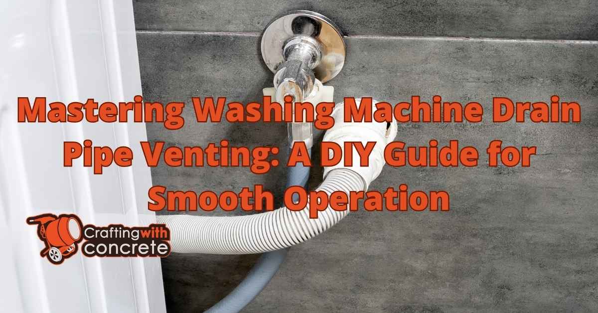 Venting a Washing Machine Drain Pipe Guide - craftingwithconcrete.com
