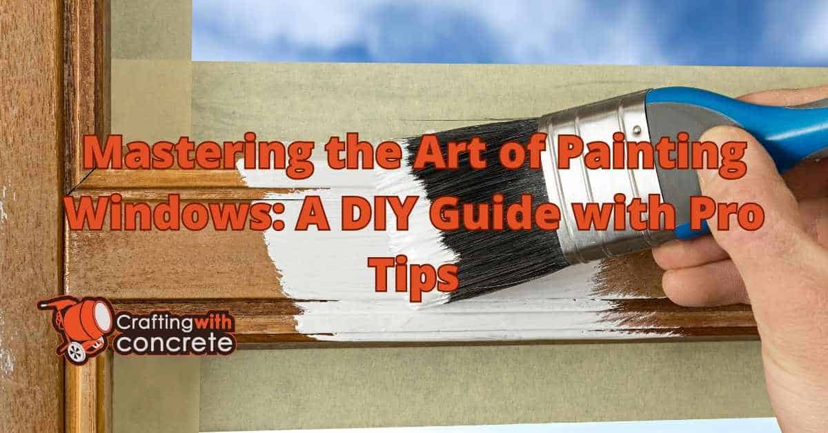 Expert Guide on How to Paint Windows - DIY Tips - craftingwithconcrete.com