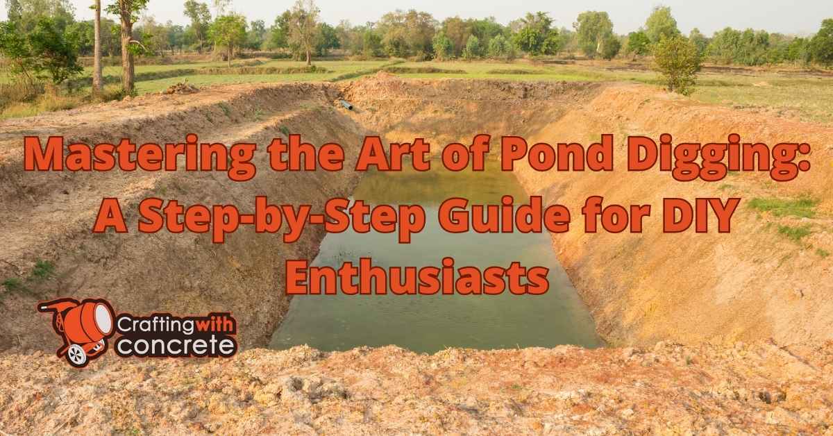 Step-by-Step Guide: How to Dig a Pond - craftingwithconcrete.com