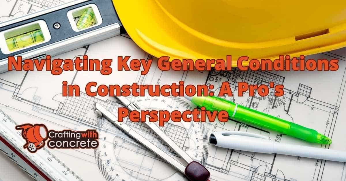 Understanding General Conditions in Construction - craftingwithconcrete.com