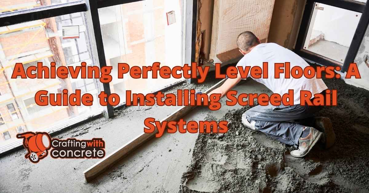 Install Screed Rail System for Even Floors - craftingwithconcrete.com