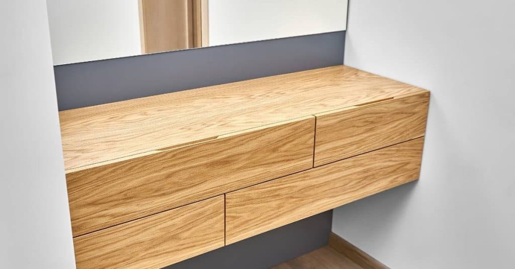 Build Your Custom Floating Vanity Easily - craftingwithconcrete.com