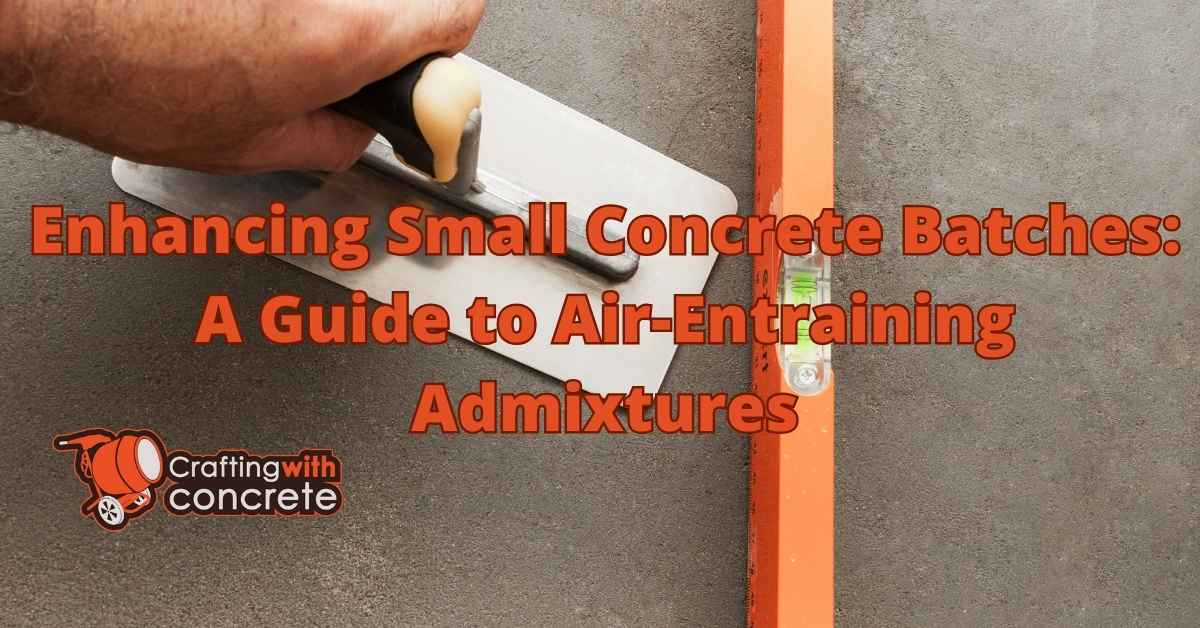 Add Air-Entraining Admixtures to Small Concrete - craftingwithconcrete.com