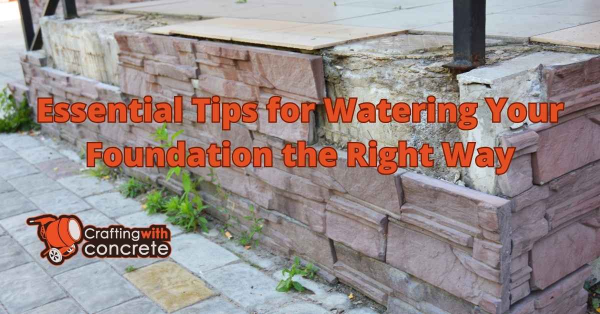 Properly Water Your Foundation: A Guide - craftingwithconcrete.com
