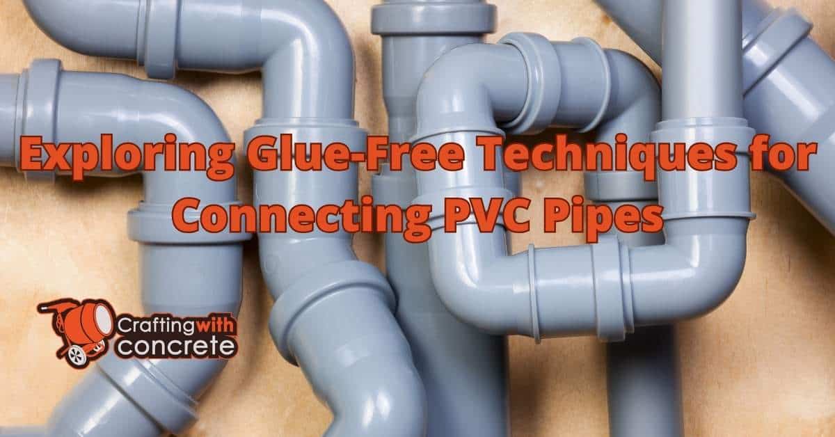 Connect PVC Pipe Without Glue Easily - craftingwithconcrete.com