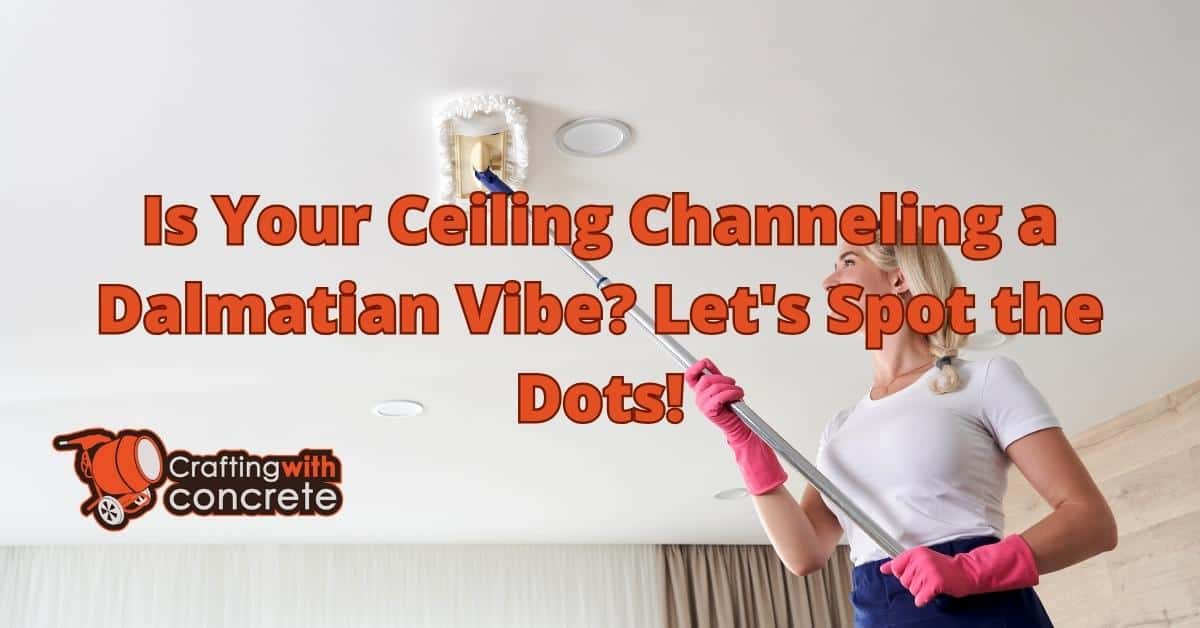 Identify and Fix Black Spots on Ceiling - craftingwithconcrete.com