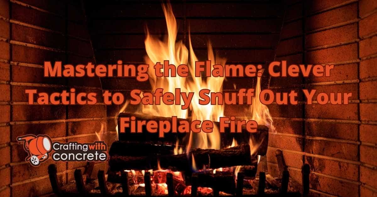 Safely Extinguish Fireplace Fires - craftingwithconcrete.com