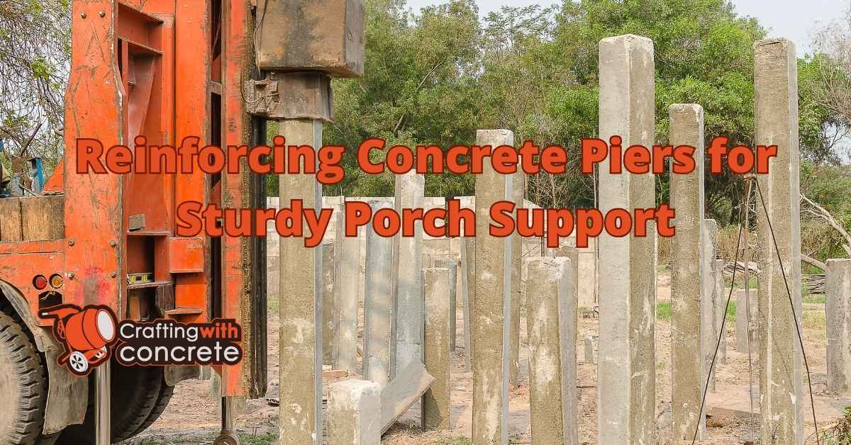 Reinforce Concrete Piers for Porch Posts - craftingwithconcrete.com