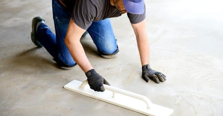Patch Spalled Garage Floor with Polymer Cement - craftingwithconcrete.com